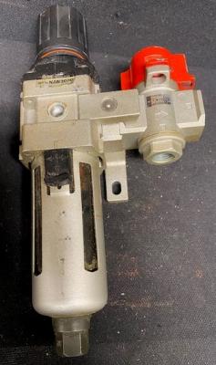 SMC NAW3000 Regulator/Filter and SMC VHS30-N03-Z 3-Port Lockout VHS Hand Valve Assembly | Garden ...